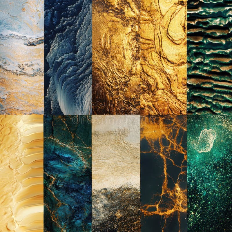A Beautiful Abstract Collage of Earth’s Textures Showcasing the Beauty ...