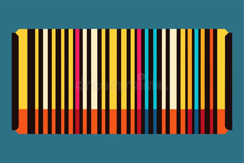 This Artwork Features a Striking, Customizable Barcode Design Set ...
