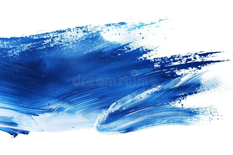 Vibrant Blue Bold Brush Stroke Texture with Grainy Spray Effect Stock ...