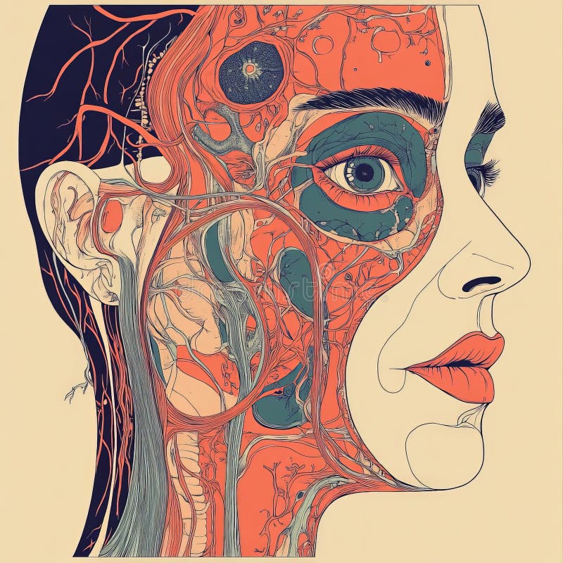 The Artwork Features a Striking Profile of a Face, Revealing an ...