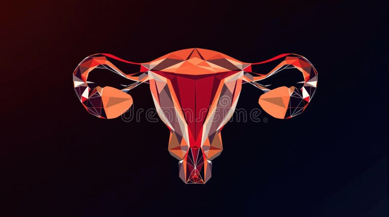 Abstract Geometric Representation of a Female Reproductive System ...