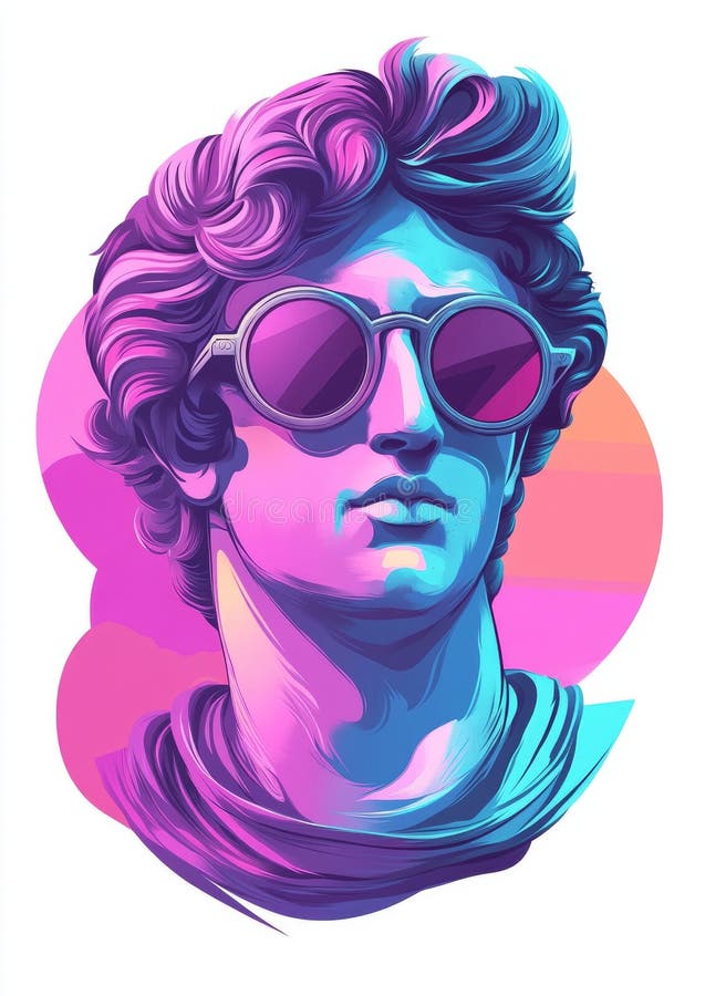 Classical Bust Sketch stock illustration. Illustration of figure ...