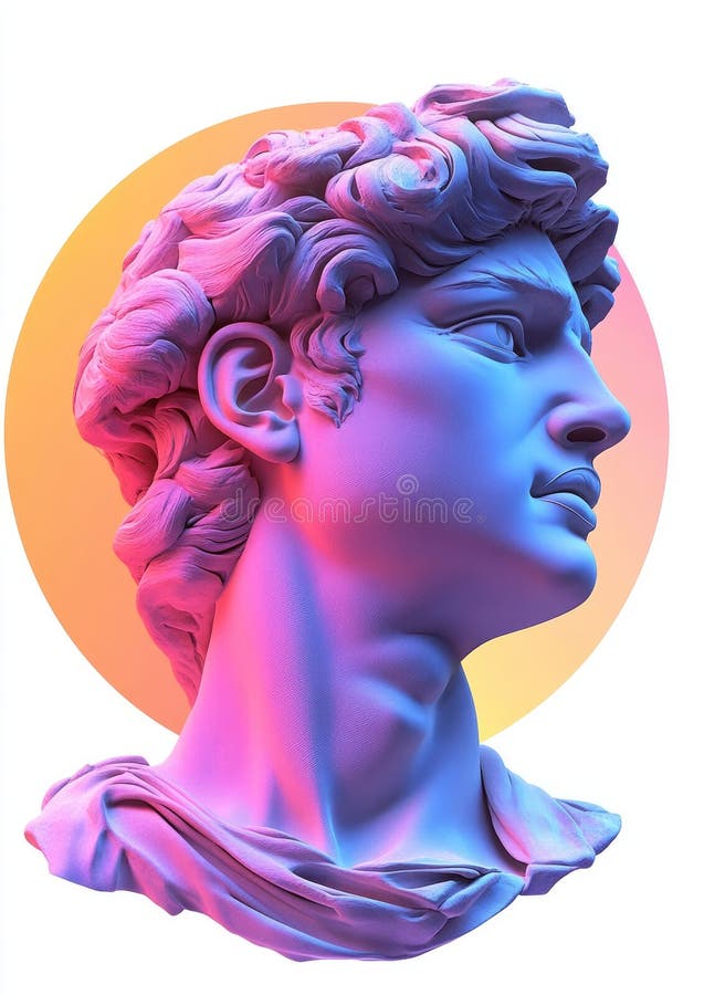 Classical Bust Sketch stock illustration. Illustration of contemporary ...