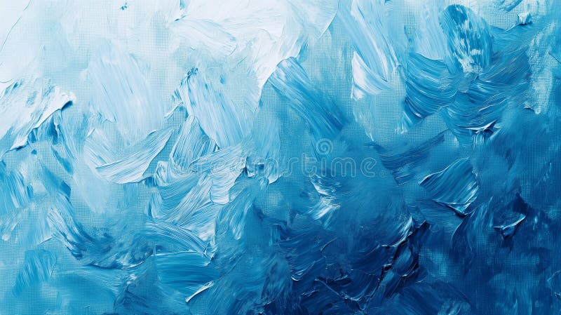 Abstract Blue Textured Artwork Depicting Ocean Waves, Created with ...