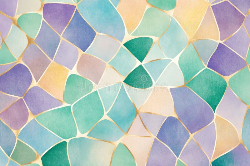 The Artwork Features a Vibrant Arabic Geometric Pattern with Stylized ...