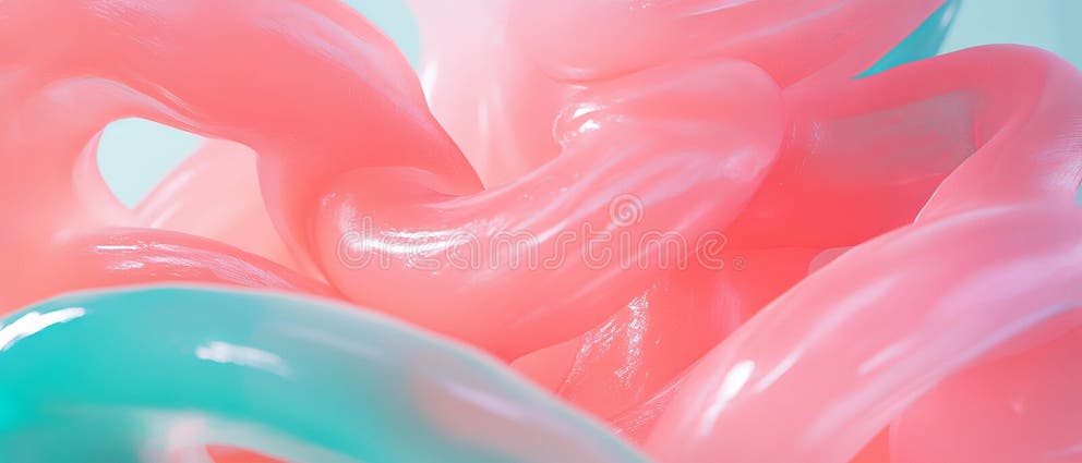 Stretched Bubblegum Showcasing Thin Strands and Elastic Texture in ...