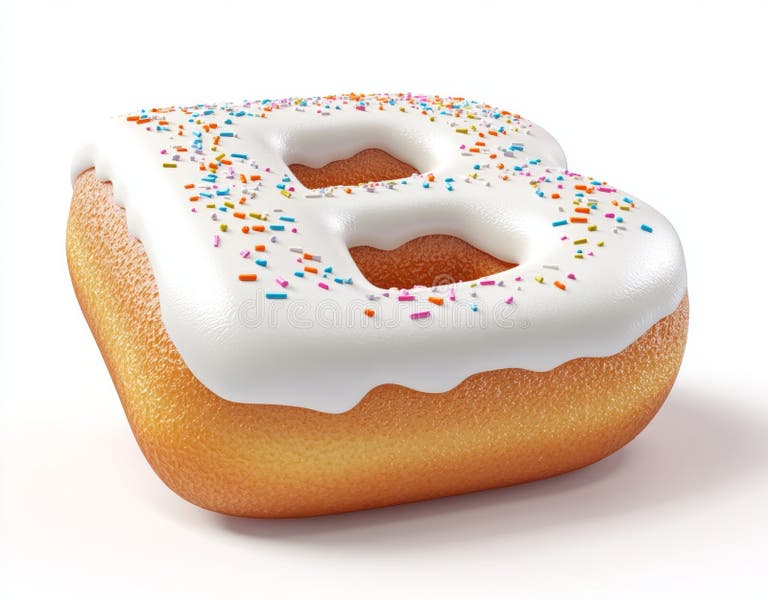 Artwork Featuring the Letter B, Candies, and Decorative Elements Set ...