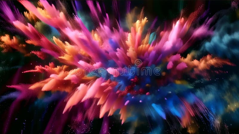 Festival of Exploding Colors Stock Footage - Video of mixture, pink ...