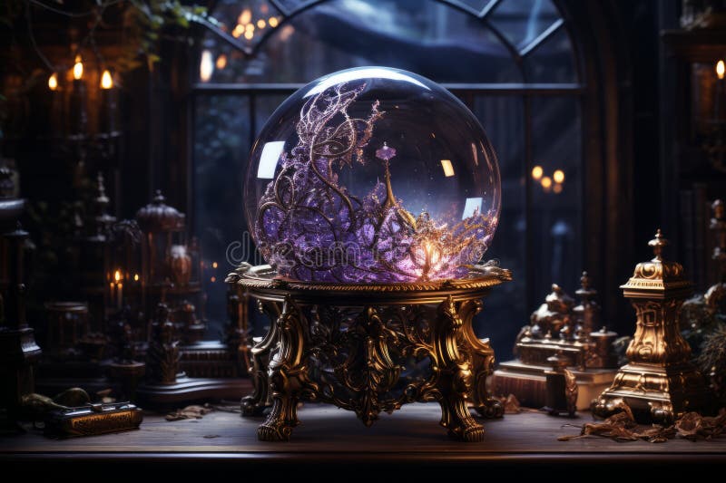 Glimpse into the Mystical: the Divining Crystal Ball S Magical Visions ...
