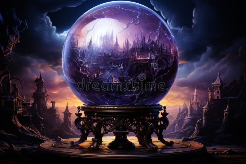 Glimpse into the Mystical: the Divining Crystal Ball S Magical Visions ...