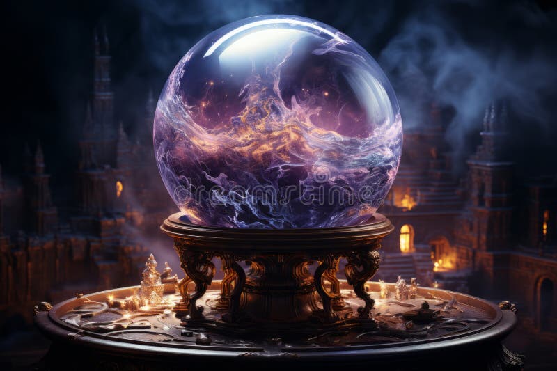 Glimpse into the Mystical: the Divining Crystal Ball S Magical Visions ...