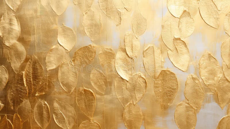 Artwork Gold Leaf Background Stock Image - Image of texture, metallic ...