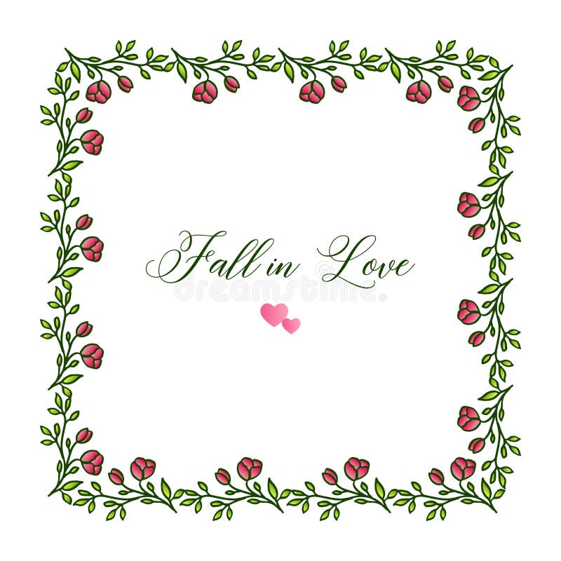 Artwork of Green Leafy Wreath Frame, for Design of Card Beautiful Fall ...