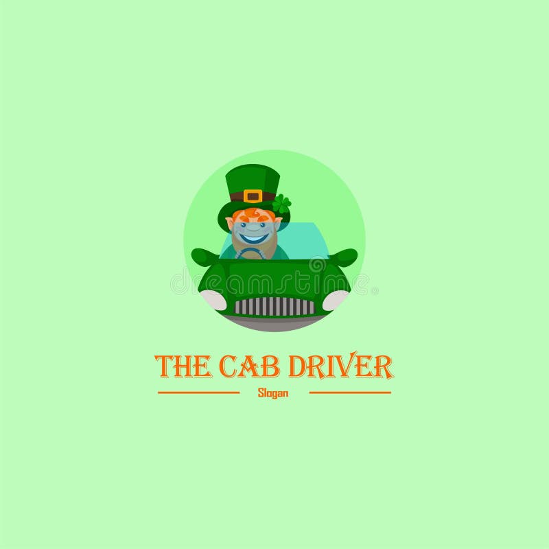 The Cab Driver Vector Mascot Logo Stock Vector - Illustration of design ...