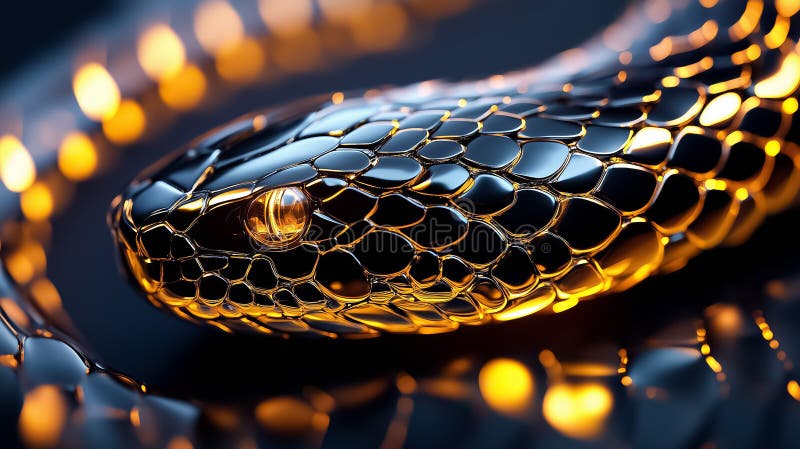 This Artwork Highlights a Stunning Digital Surface that Mimics the Intricate Patterns of Snake ...