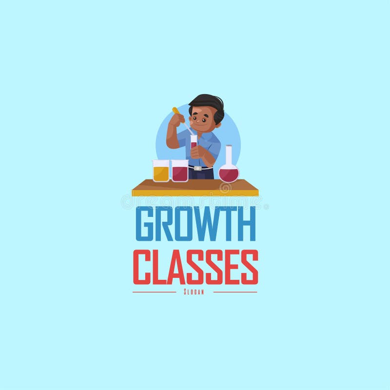 Growth Classes Vector Mascot Logo Stock Vector - Illustration of ...