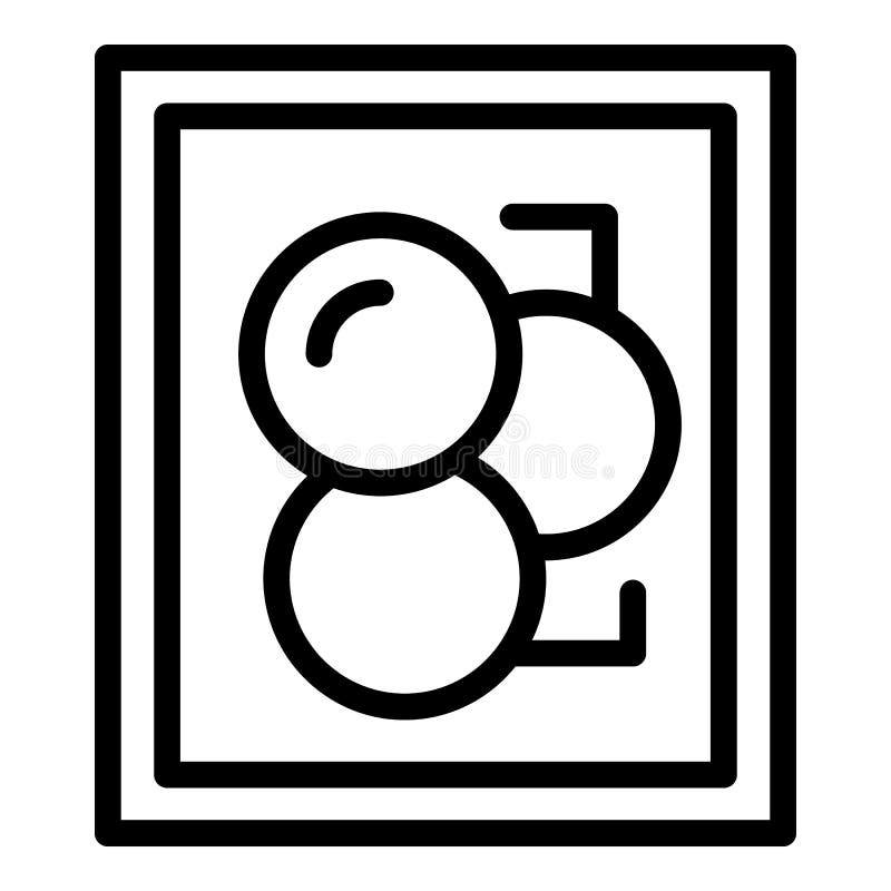 Artwork Icon Outline Vector. Museum Art Stock Vector - Illustration of ...