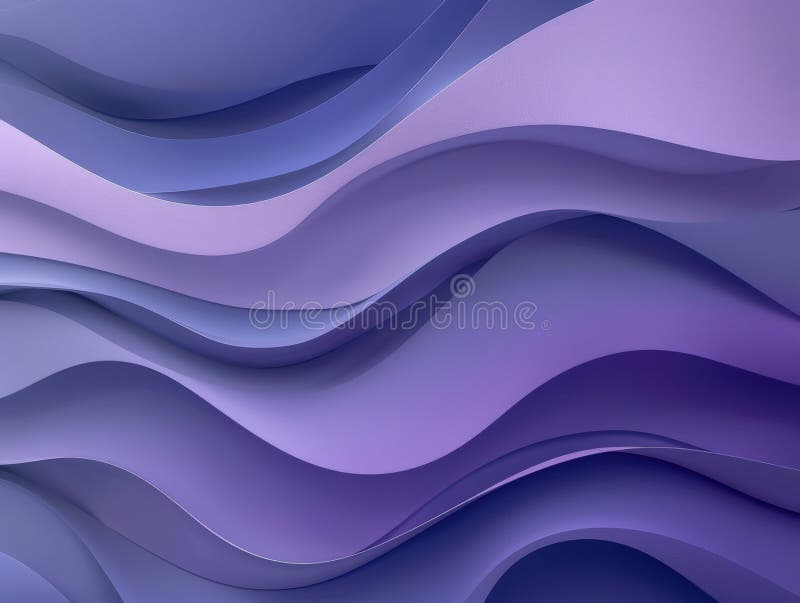 Layered Wavy Purple Patterns Giving a Sense of Depth and Movement Stock ...