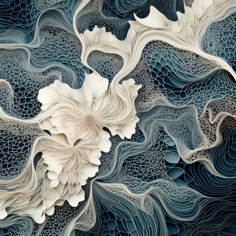 Fluid Abstractions: Remote Sensing Art with Lace Patterns and ...