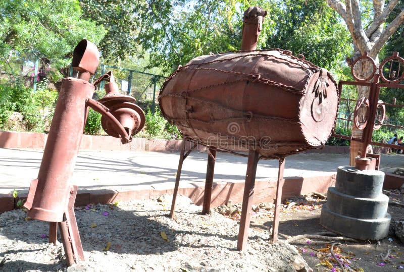 Artwork Made by Waste Iron Material Editorial Photography - Image of ...