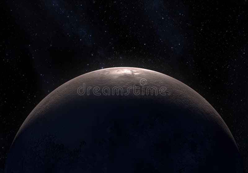 Artwork of Makemake Dwarf Planet in the Kuiper Belt Stock Illustration ...