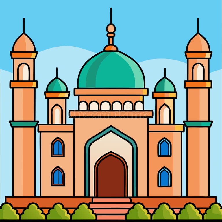 Colored Masjid Stock Illustrations – 151 Colored Masjid Stock ...