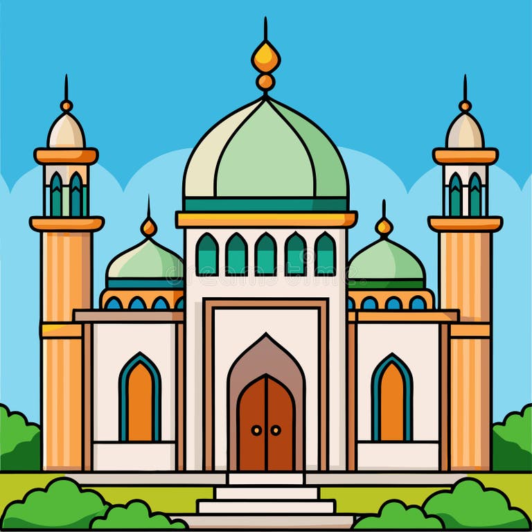 Colored Masjid Stock Illustrations – 151 Colored Masjid Stock ...
