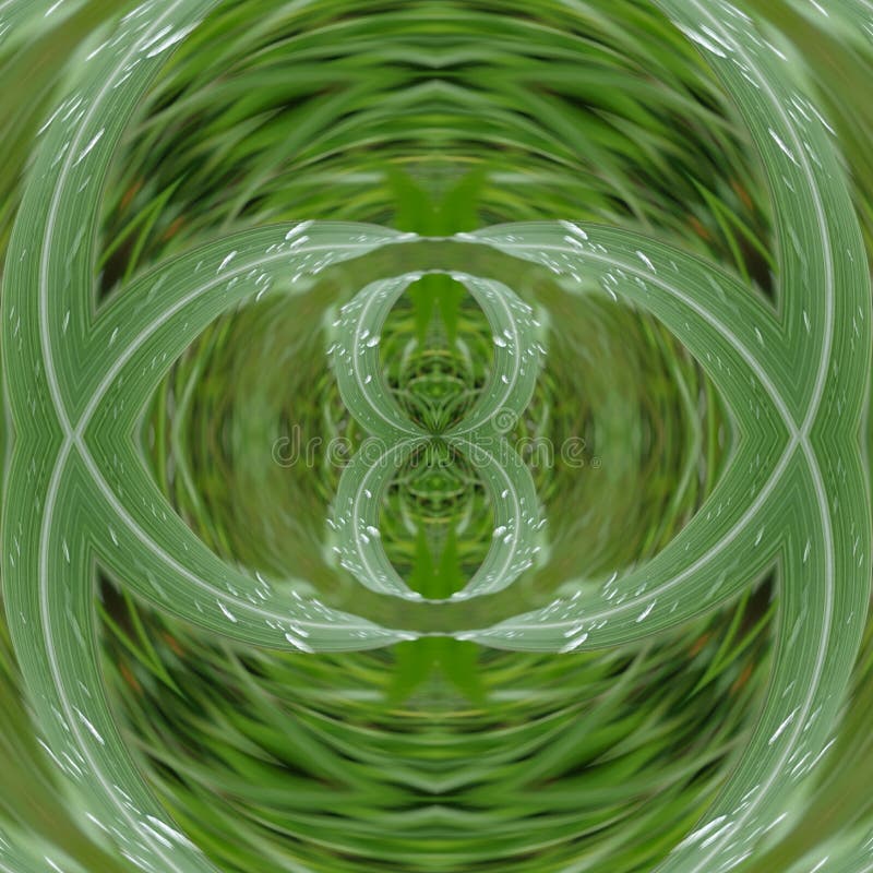 Artwork Pattern is Designed Based on a Drop on Grass Leaf. Stock ...