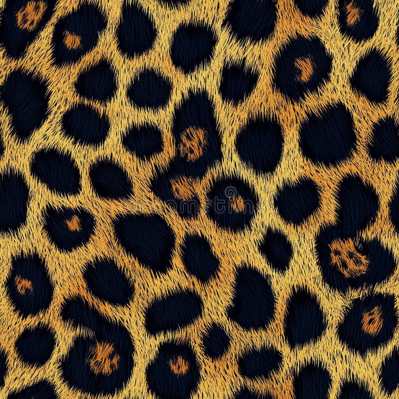 Spotted Leopard Hide Pattern Stock Illustration - Illustration of print ...