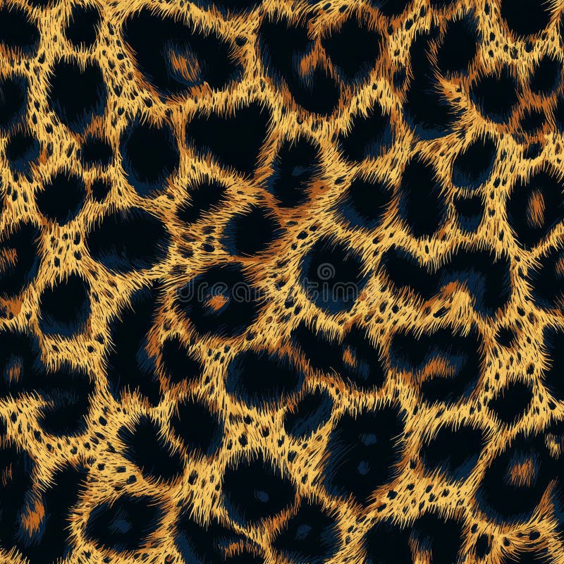 Spotted Leopard Hide Pattern Stock Illustration - Illustration of ...