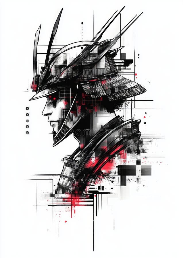 The Glitch Ronin stock illustration. Illustration of intensity - 368304112