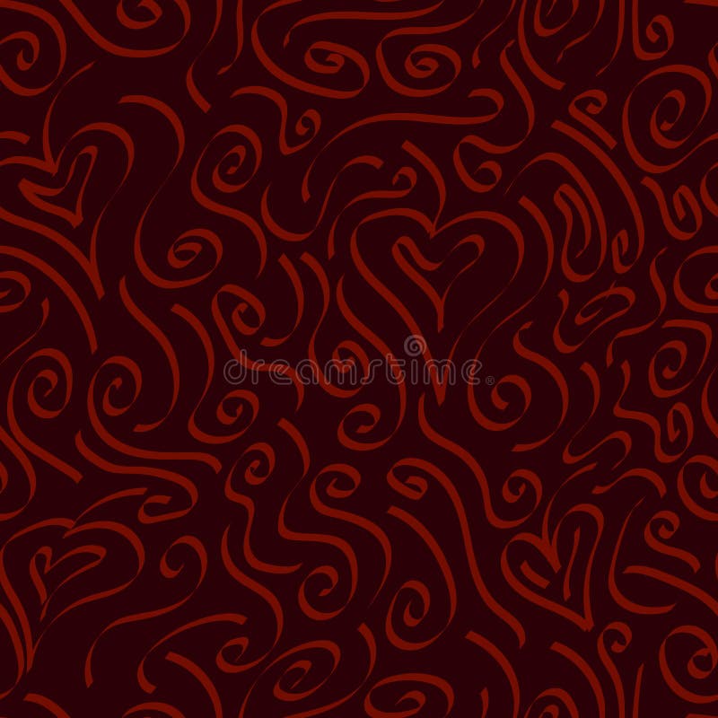 Elegant Abstract Seamless Doodle Scribble Pattern, Vector Illustration ...