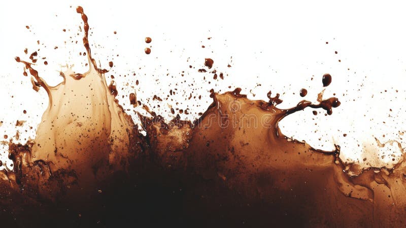 An Abstract Artistic Background Featuring Creative Spilled Coffee ...
