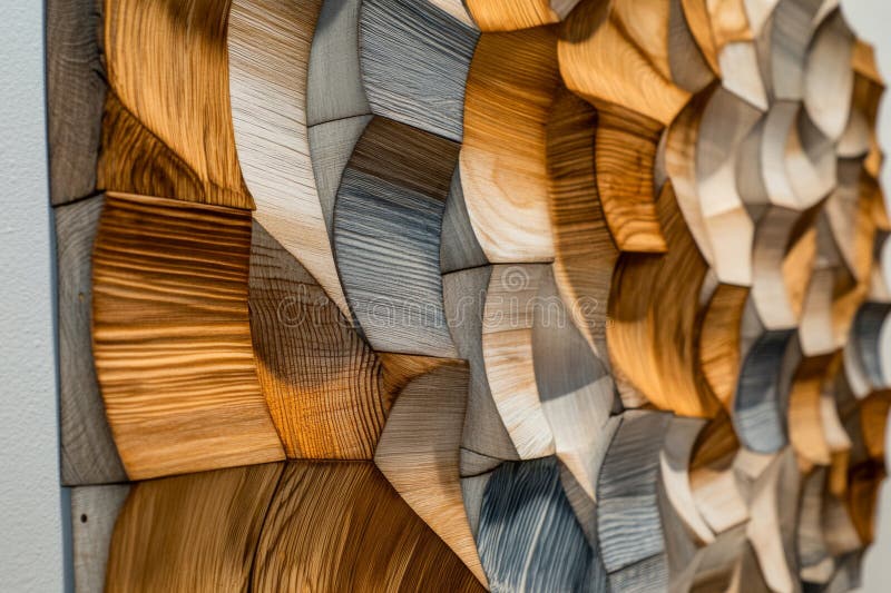This Artwork Showcases an Array of Interlocking Wooden Pieces in ...