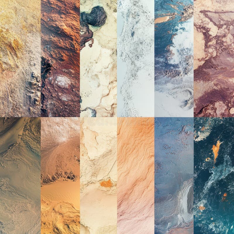 A Stunning Collage of Natural Earth Textures in Vibrant Abstract ...