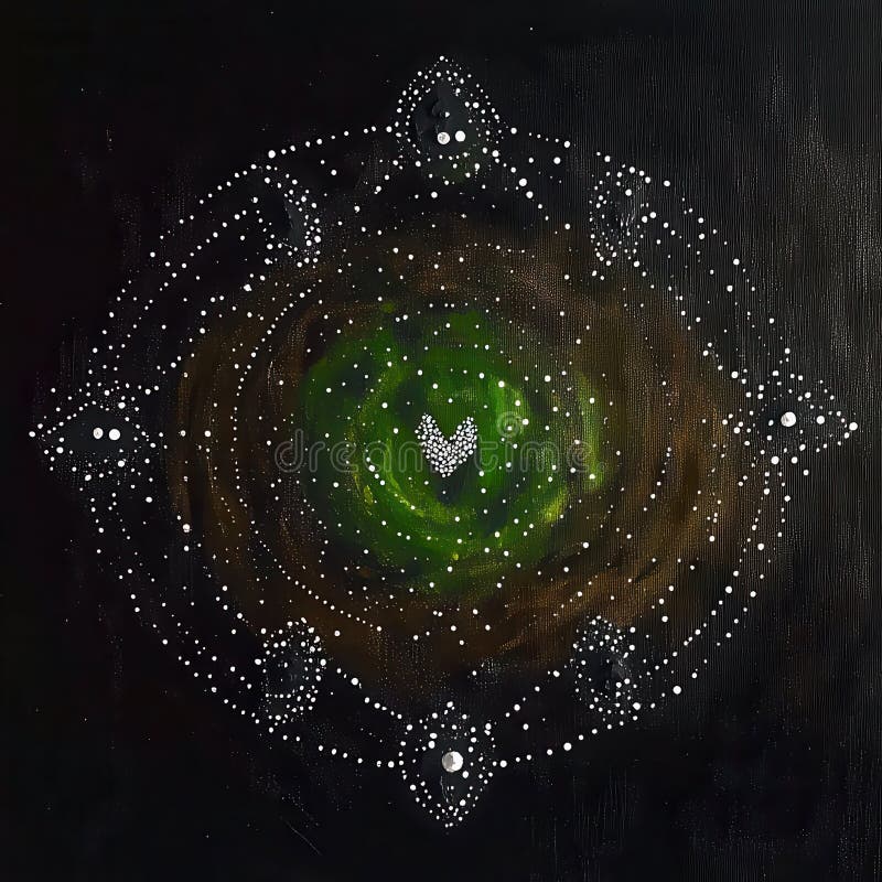 Minimalist Indigenous Artwork Featuring Dot Patterns in Vibrant Colors ...