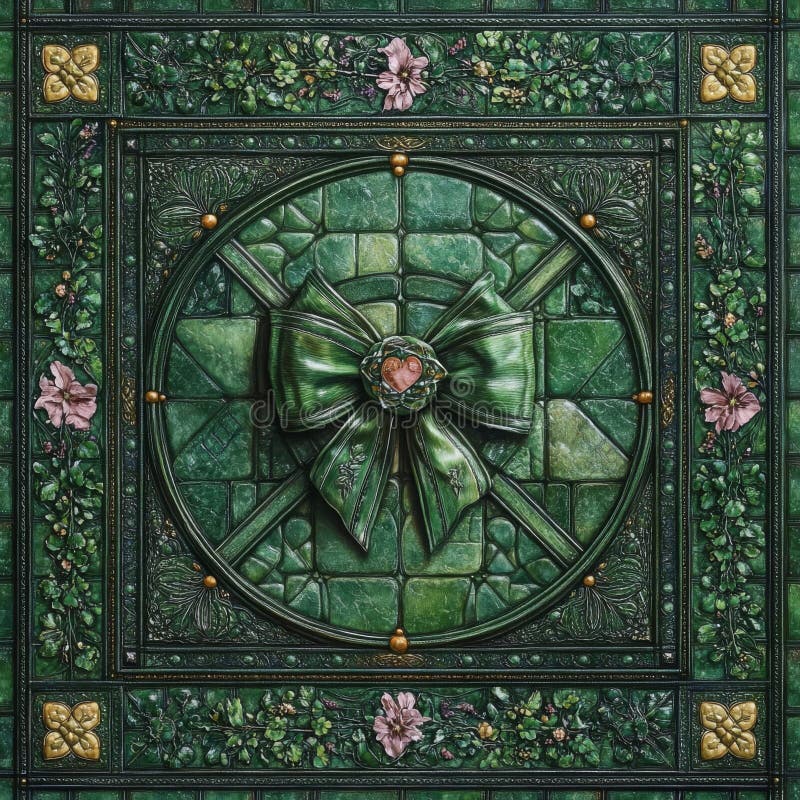 Exploration of a Celtic Bow Tile Pattern Featuring Intricate Floral ...