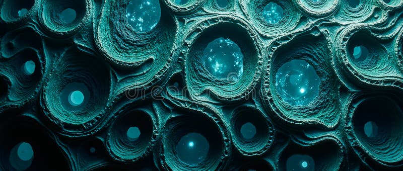 The Artwork Showcases a Complex Bio-mechanical Design with Organic ...