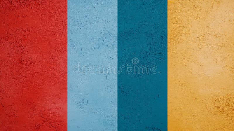 Vibrant Textured Wall Panels in Red, Blue, Yellow, and Orange Hues ...
