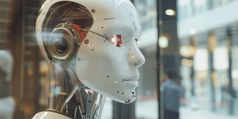 Detailed View Human Eye Integrated Digital Interface Data Visualization ...