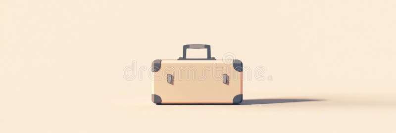 This Artwork Showcases a Simplistic Suitcase Highlighting Travel ...