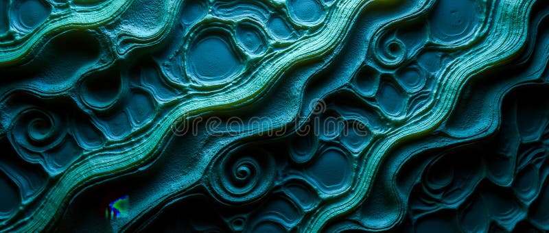 The Artwork Showcases a Striking Blend of Organic Shapes and Bio ...