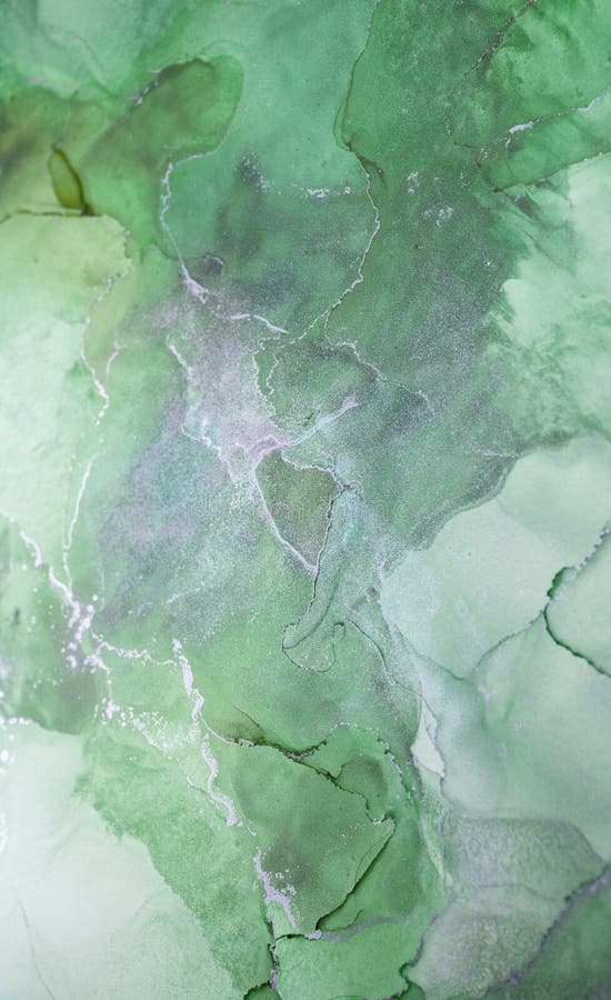 Colorful Abstract Artwork Featuring Shades of Green and Subtle Textures ...