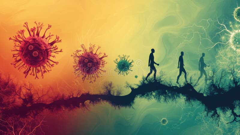 Progression of Virus Forms Illustrating Basic To Complex Evolution ...