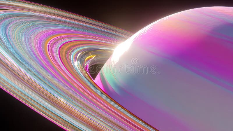 Ringed World Enigma stock illustration. Illustration of rings - 379971218