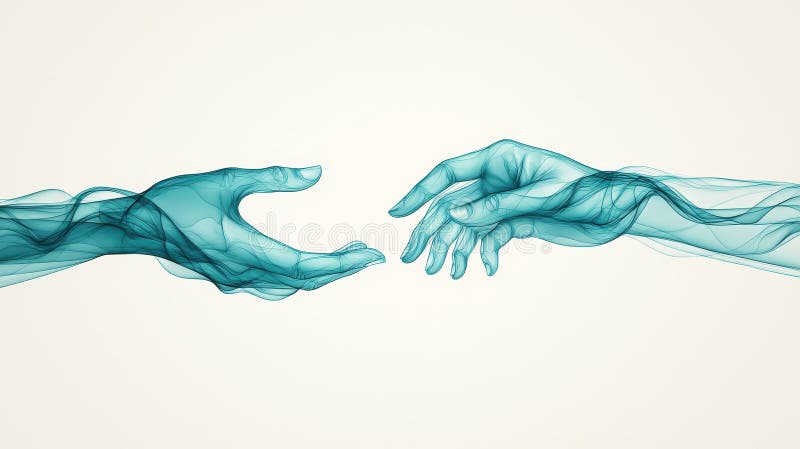 Togetherness in Minimalist Style Abstract Artwork of Unity Stock Image ...