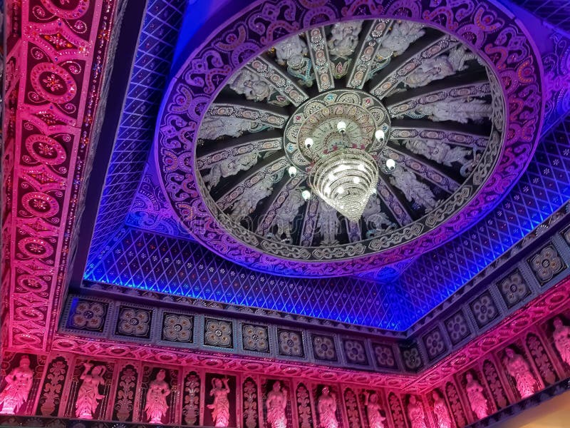 The Artwork,temple Inside Ceiling Artwork. Stock Image - Image of ...