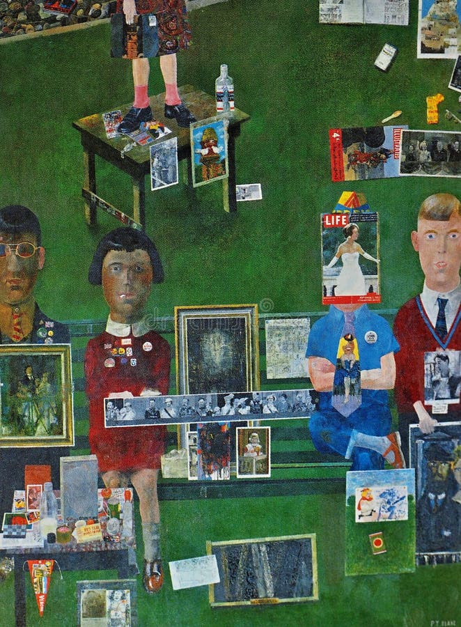 on the Balcony, Created by Artist Peter Blake Editorial Stock Image ...