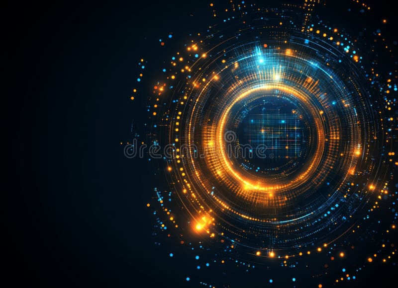 An Artwork Utilizing Double Exposure, Depicting a Bright Arrow Circling ...