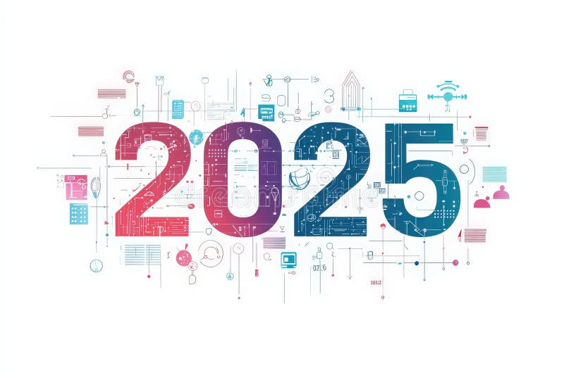 Future Technology Trends and Innovations Represented in a Colorful ...